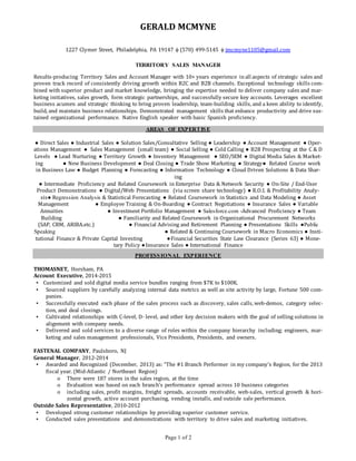 Gerald-McMyne-Resume | DOCX | Business Administration | Business