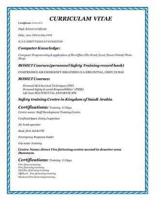 Muhammad Nazir updated cv | DOCX