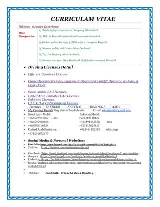 Muhammad Nazir updated cv | DOCX