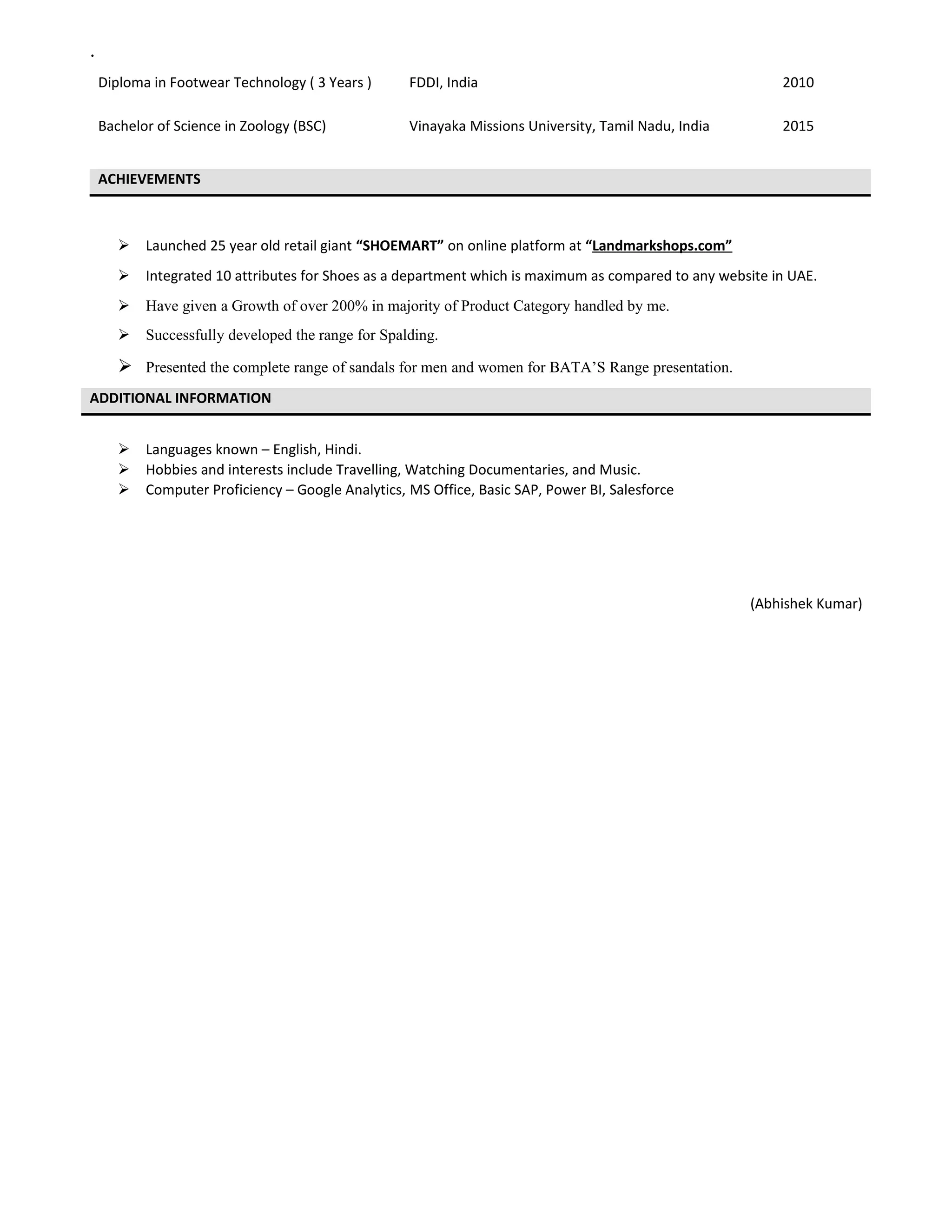 Abhishek_ Kumar_Resume | DOC