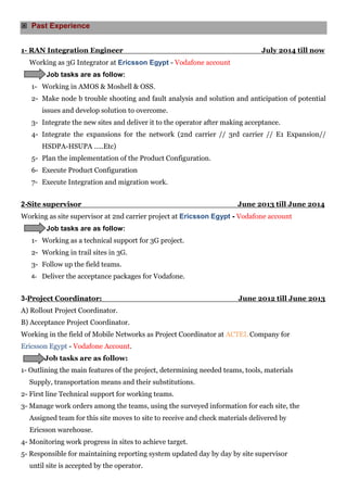 Mohamed ghandour RAN CV | PDF