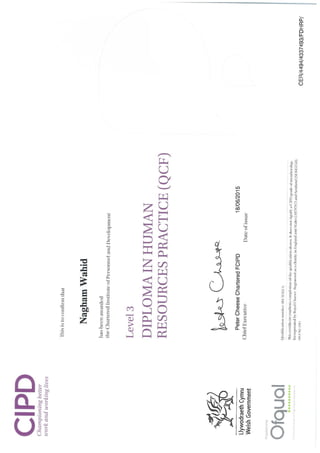 CIPD Diploma | PDF