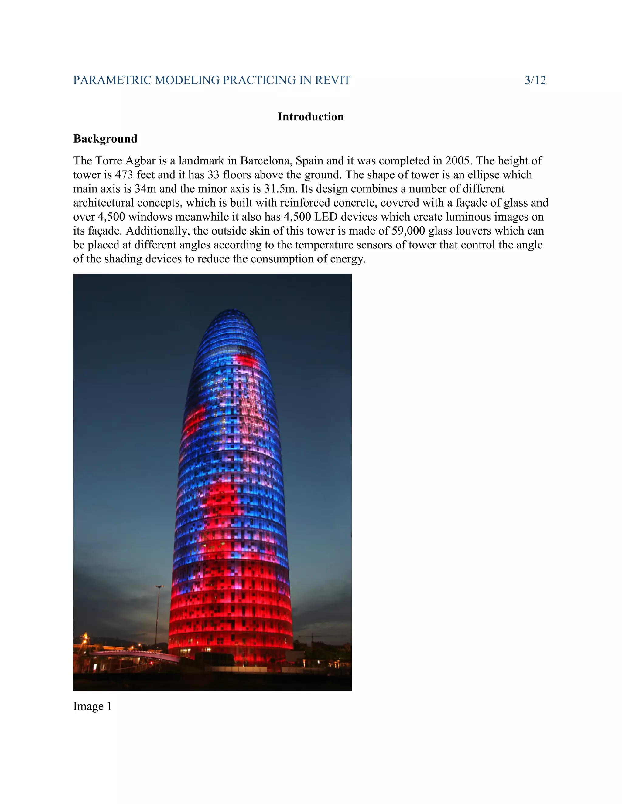 Parametric Modeling Practicing In Revit-Ruiqing | PDF | 3-D Graphics ...