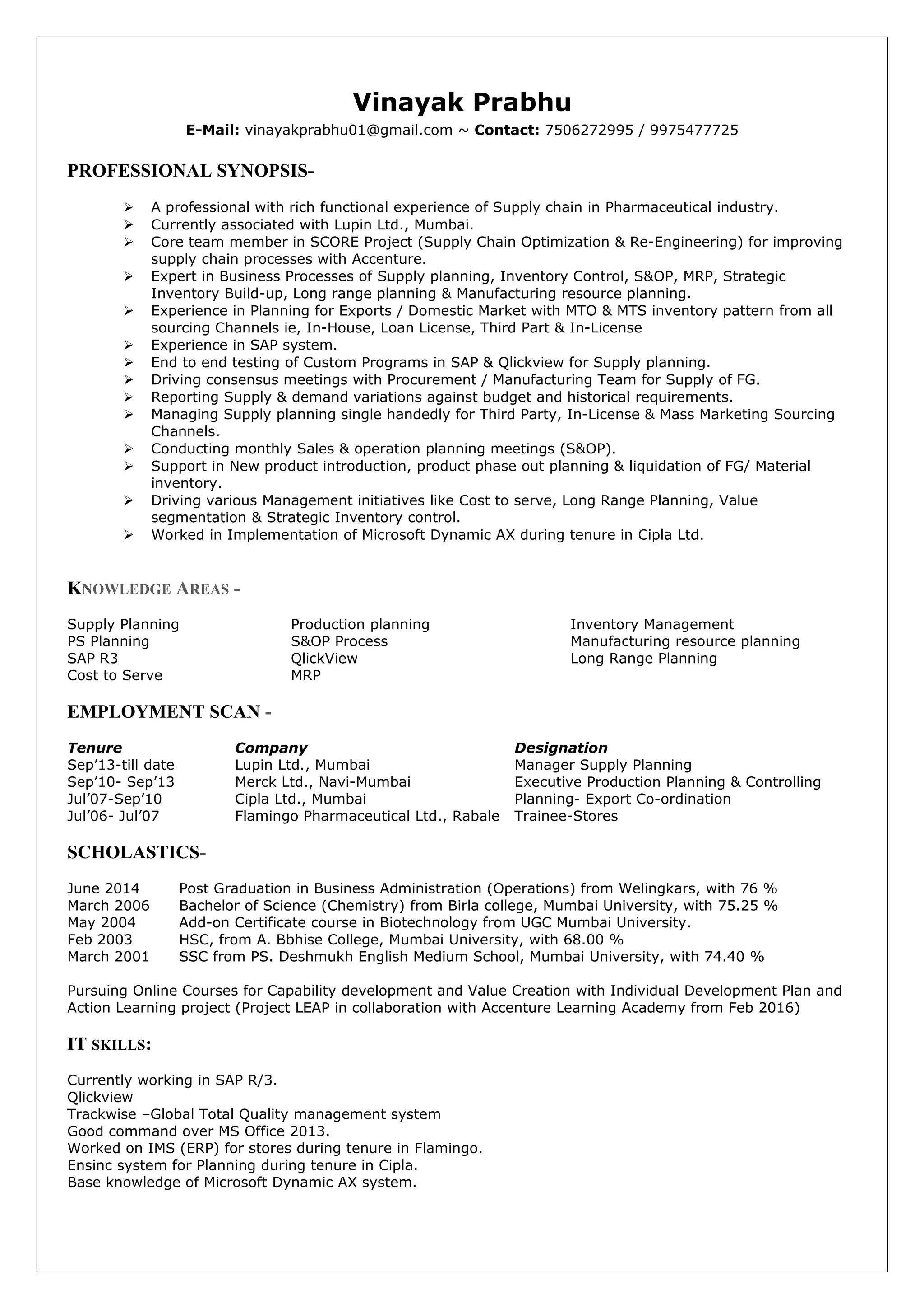 Vinayak Prabhu | PDF