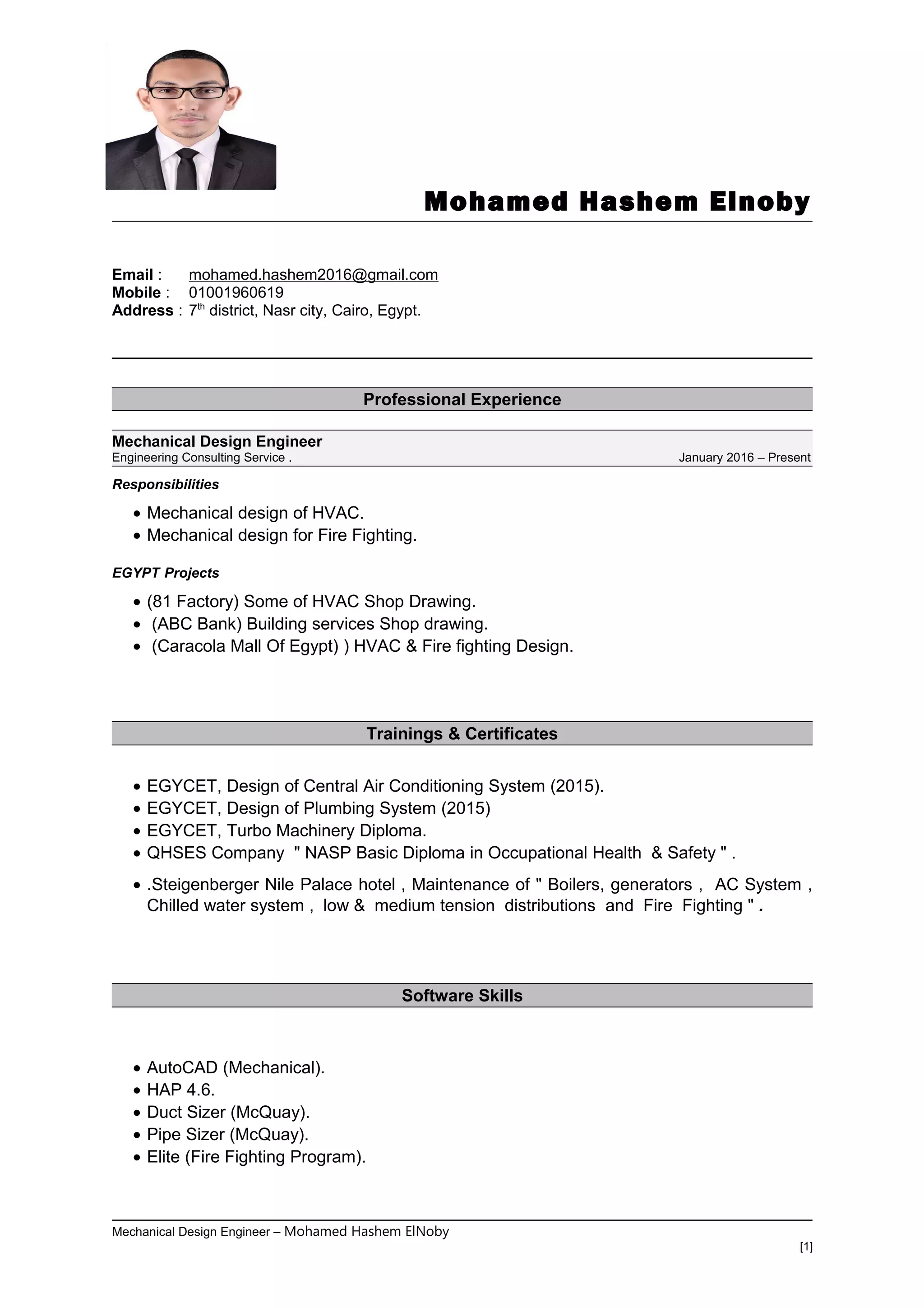 Mechanical-Engineer-Mohamed hashem | PDF Mechanical-Engineer-Mohamed hashem | PDF