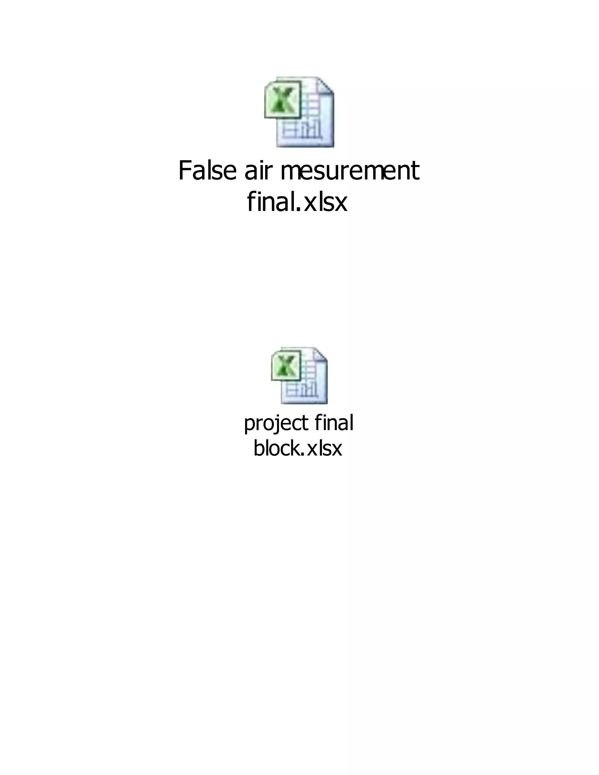 False air mesurement final.doc