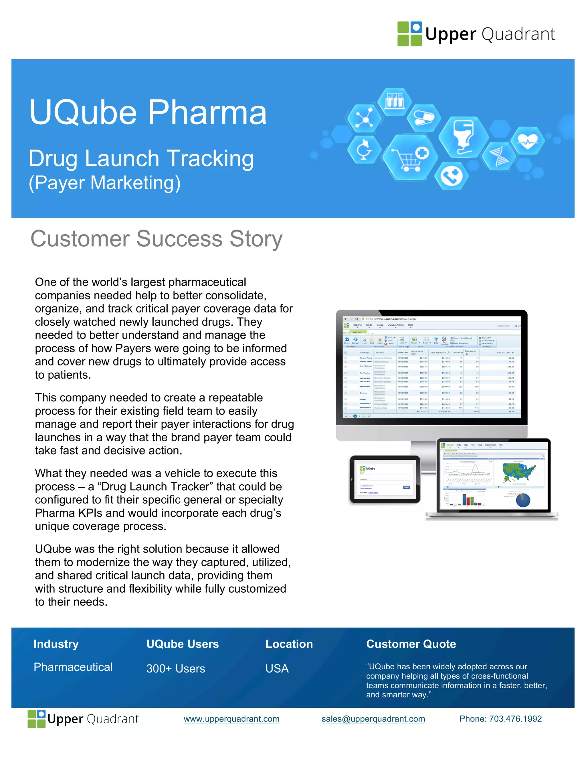 UQube Case Study - Launch Tracker | PDF