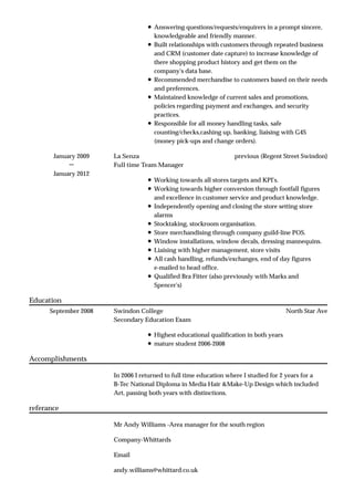 debbie fowler CV 1 (1) | PDF