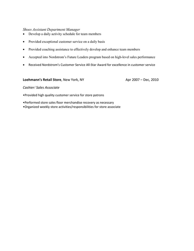 Nashae Henry Res 2015 | PDF | Free Download