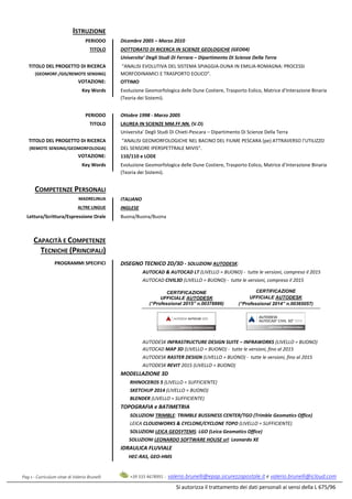 CV BRUNELLI VALERIO_ITA | PDF