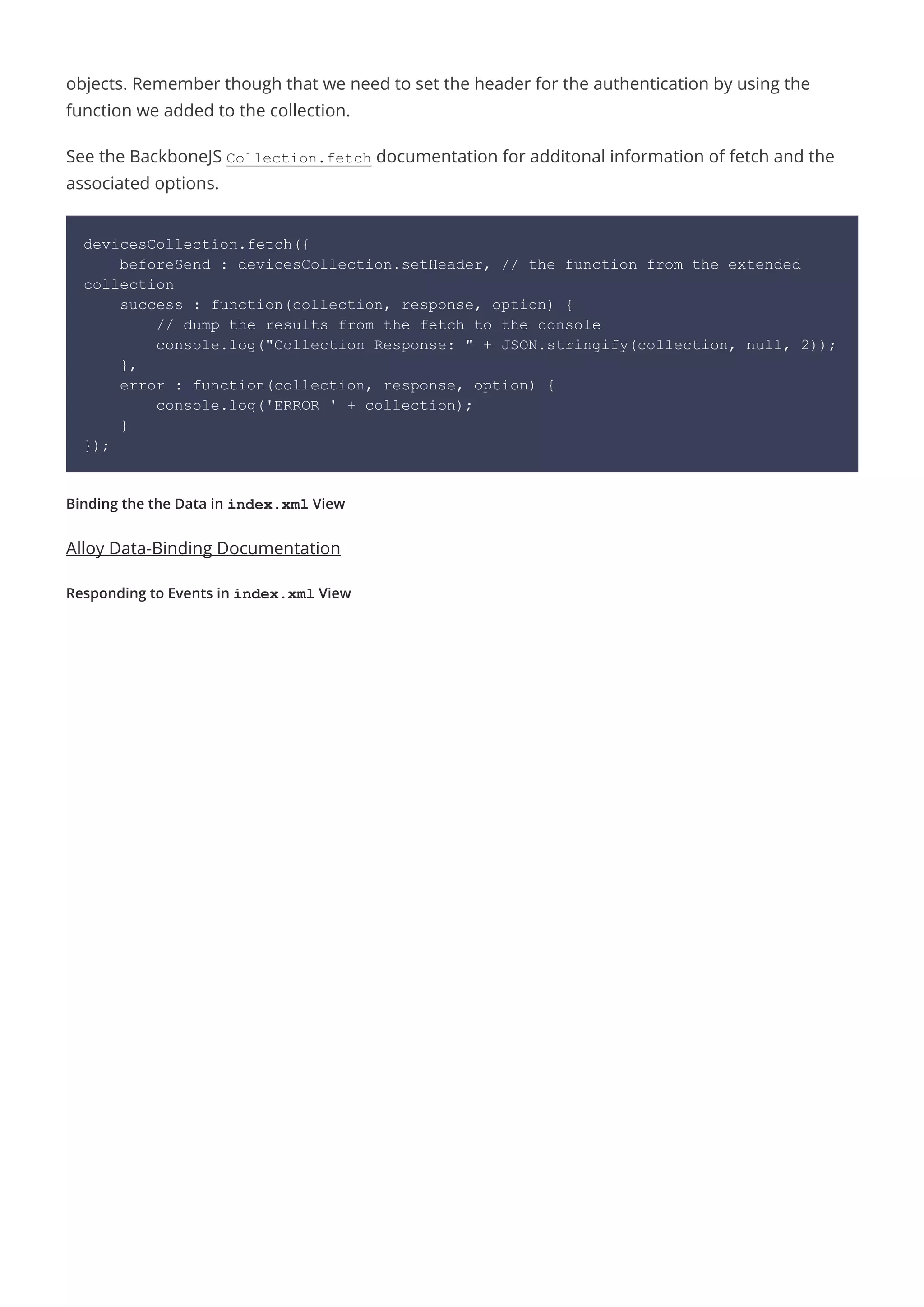 Appcelerator Titanium Alloy + Kinvey Collection Databinding - Part One | PDF