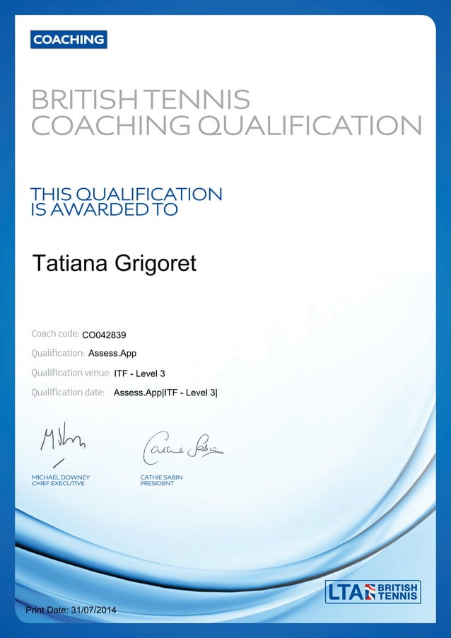 LTAQualificationCertificate | PDF