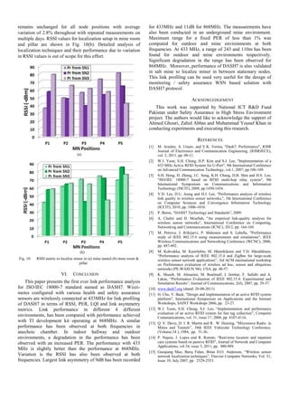 Link Performance Analysis of DASH7 Protocol | PDF