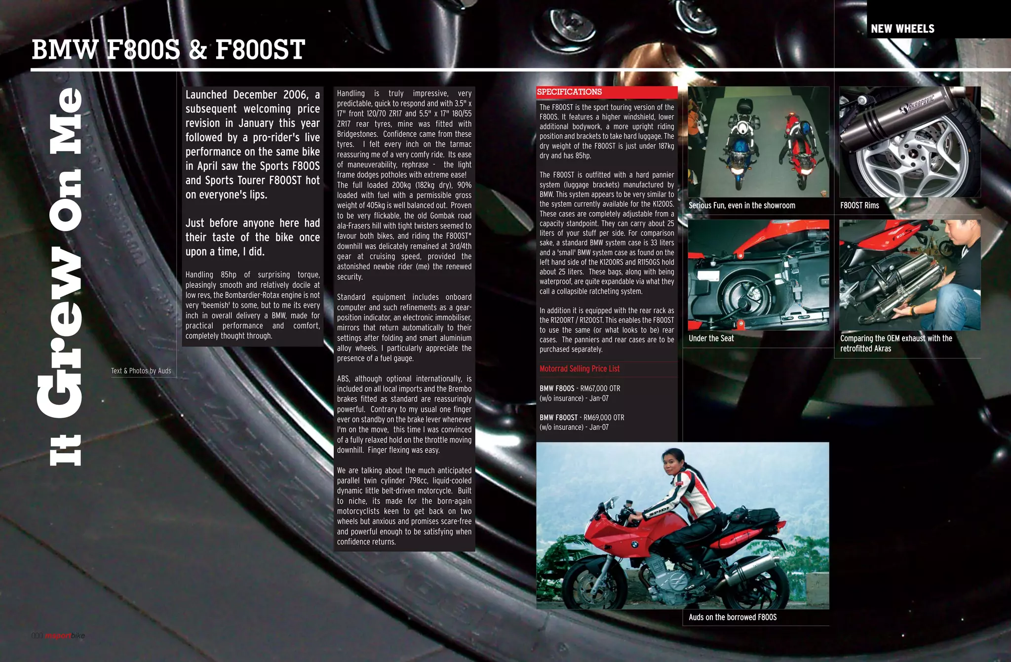 New Wheels BMW F800S F800ST | PDF