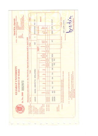 certificates and marksheets of BSC | PDF