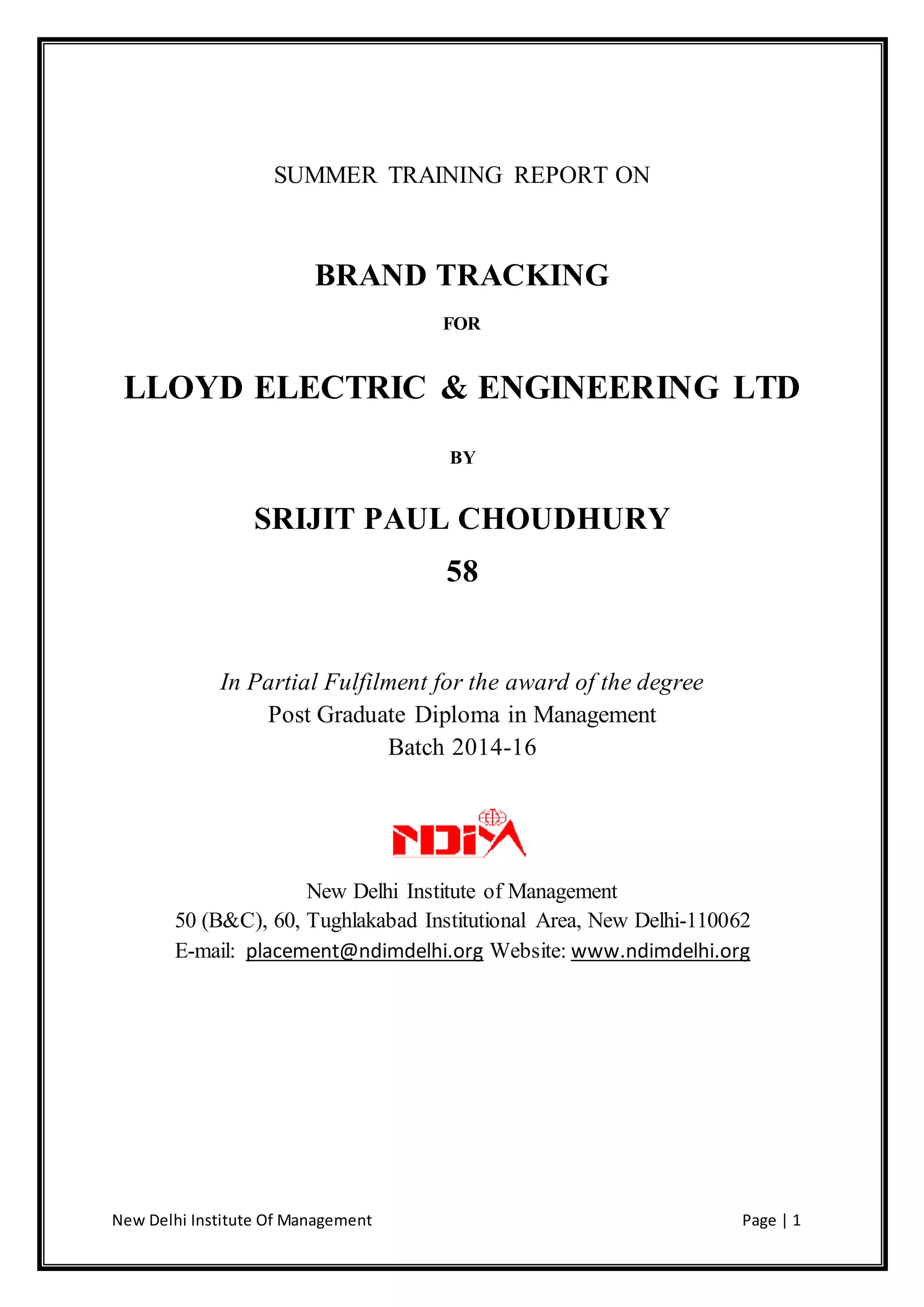 SIP PROJECT - Srijit | DOCX | Business Administration | Business