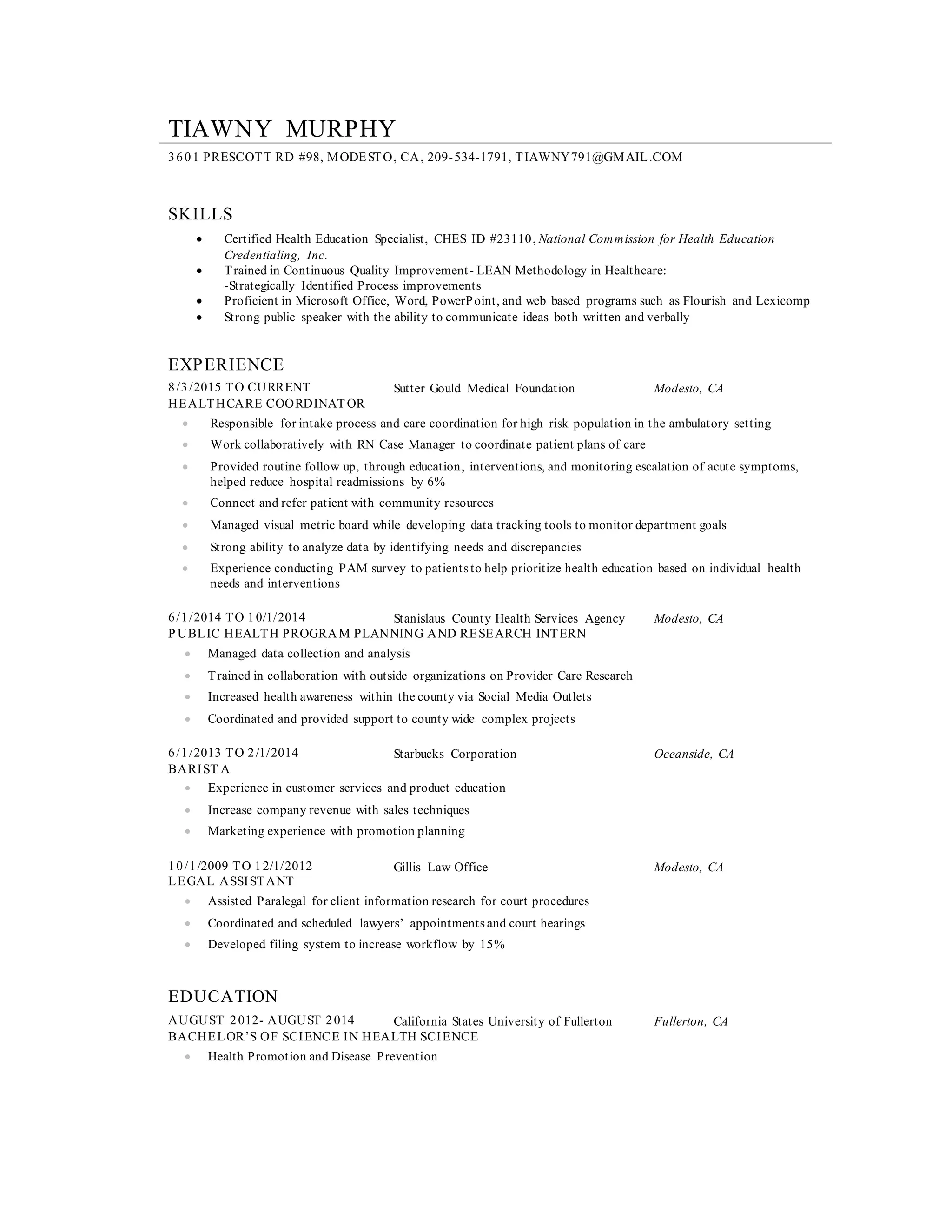 Updated Resume_8.29.16 %25281%2529 | PDF