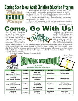 August Newsletter | PDF