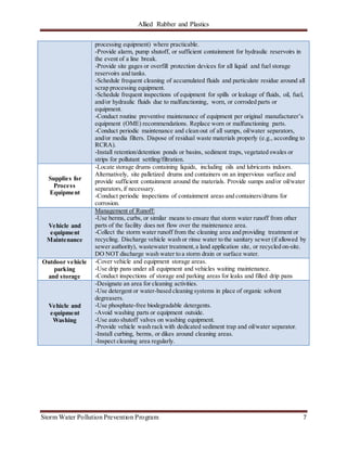 Allied Rubber and Plastics SWPPP DOC | DOCX
