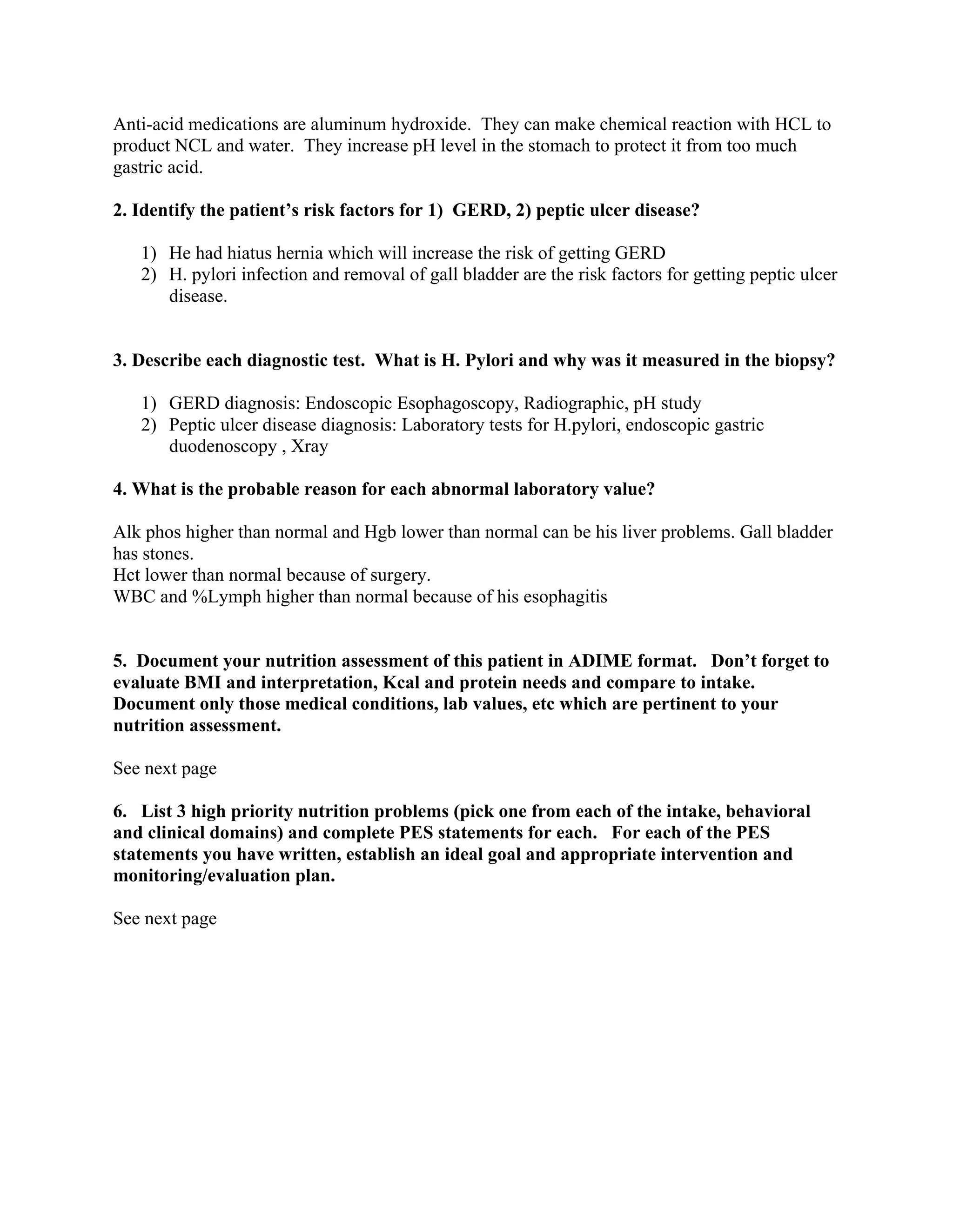 Upper GI case study | PDF