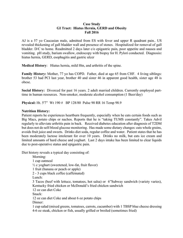 Upper GI case study | PDF