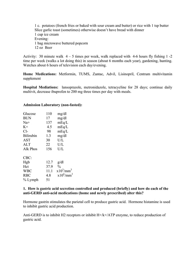 Upper GI case study | PDF