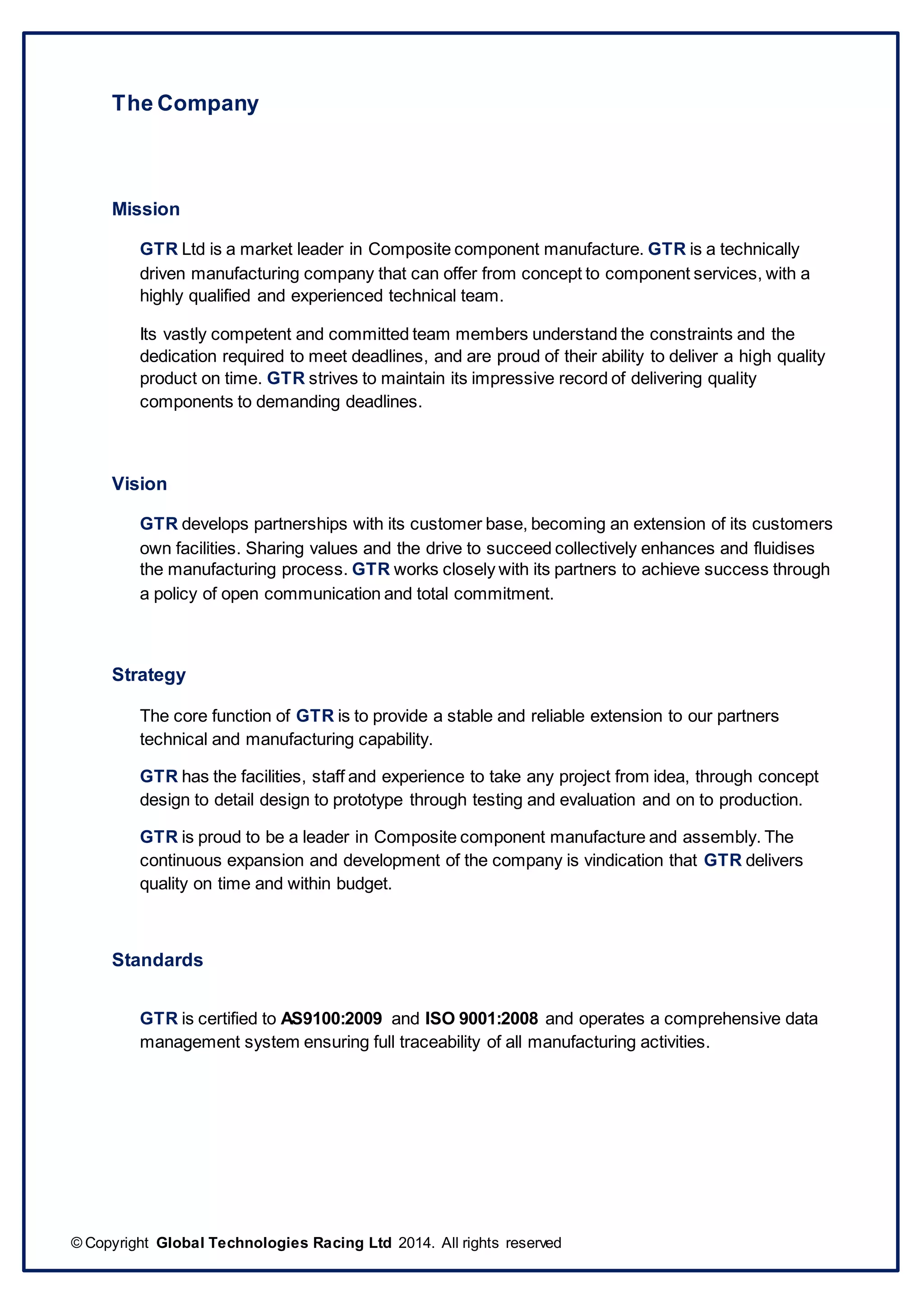 Company Introduction-GTR Ltd | DOCX