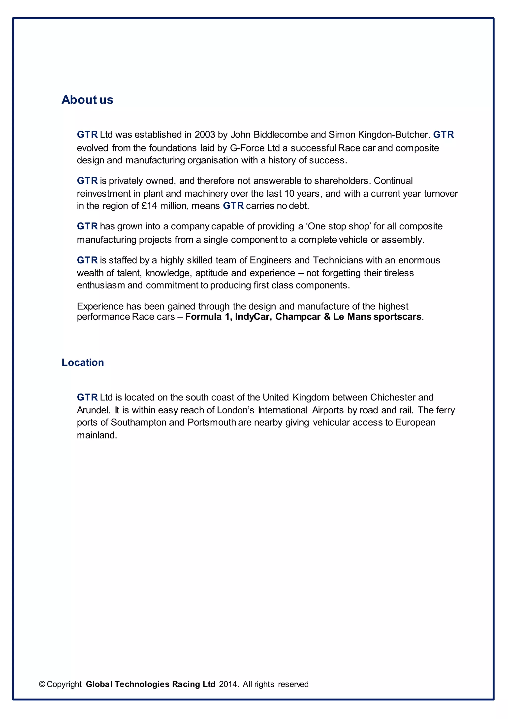 Company Introduction-GTR Ltd | DOCX