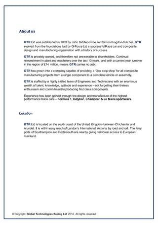Company Introduction-GTR Ltd | DOCX