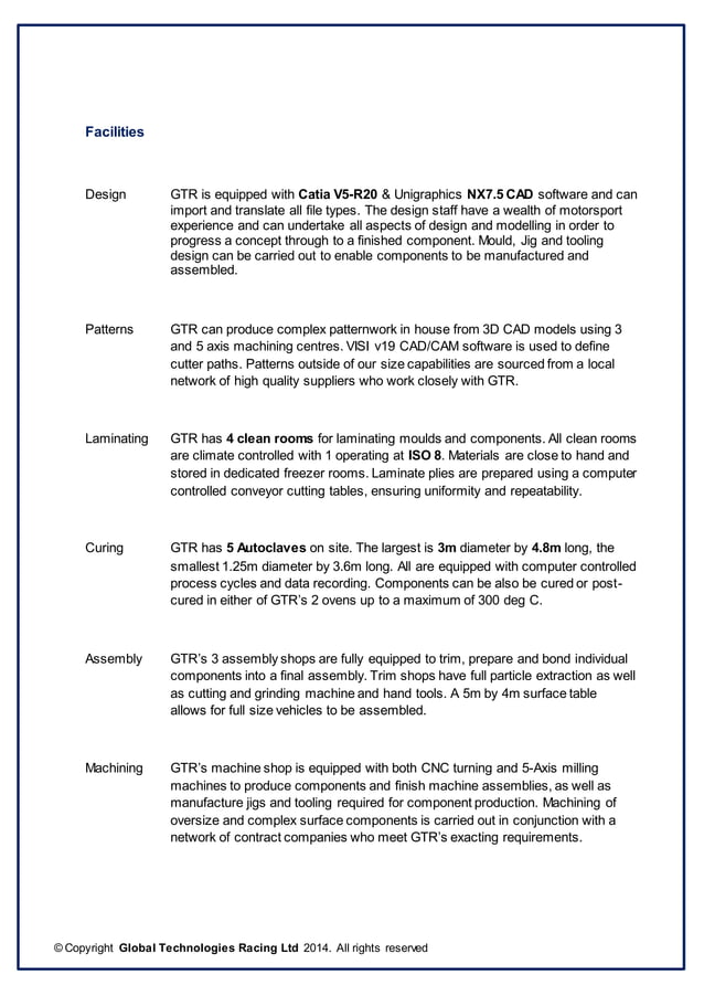 Company Introduction-GTR Ltd | DOCX | Automotive Industry | Industries