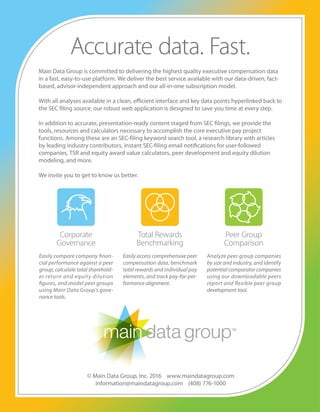 Main Data - Overview | PDF