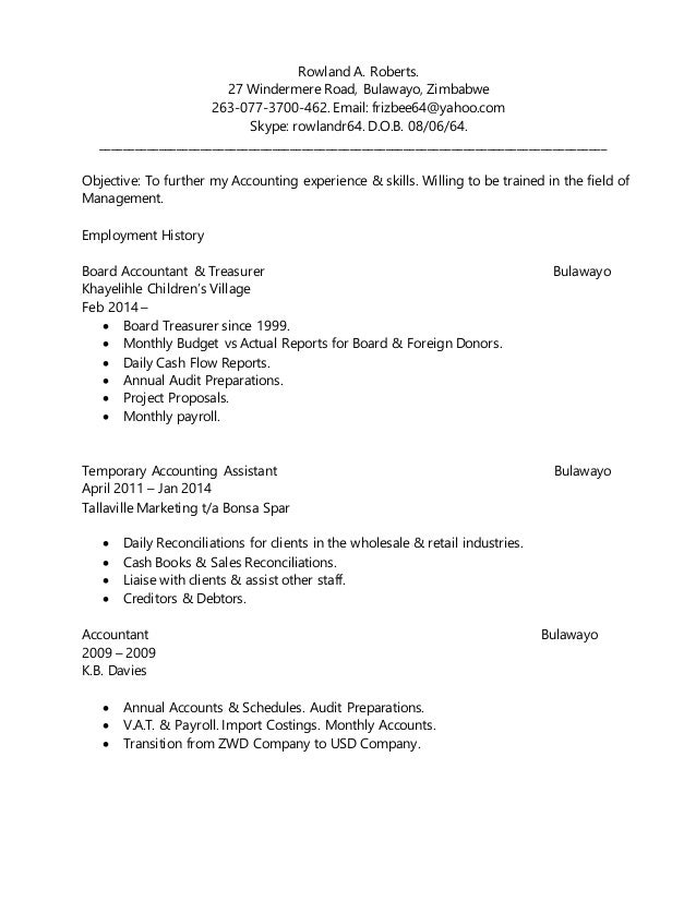 Professional Resume 2015