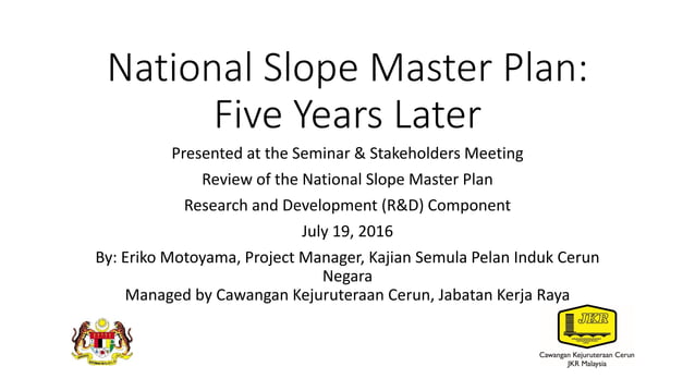 National Slope Master Plan | PDF