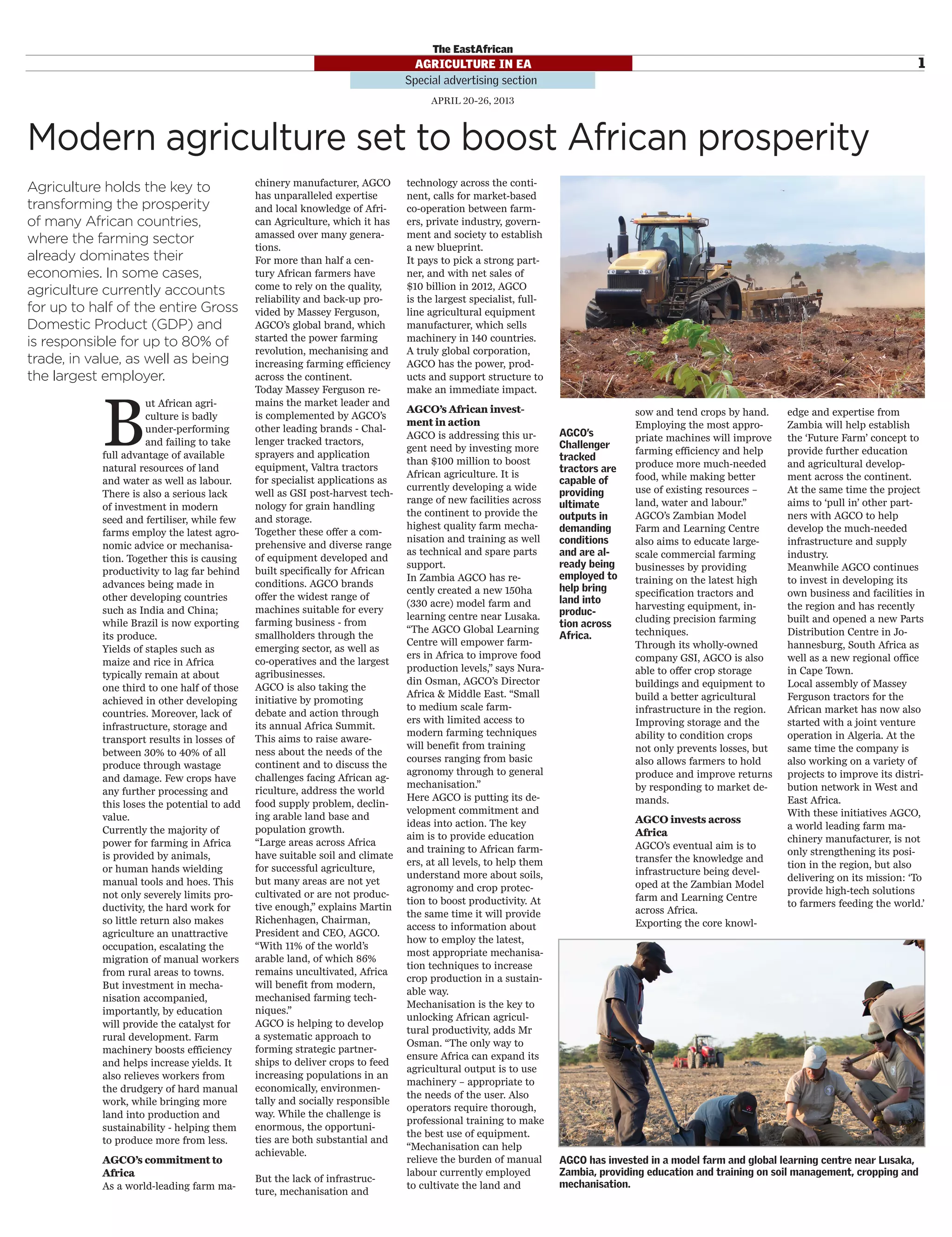 The East Africa - Agriculture in EA | PDF