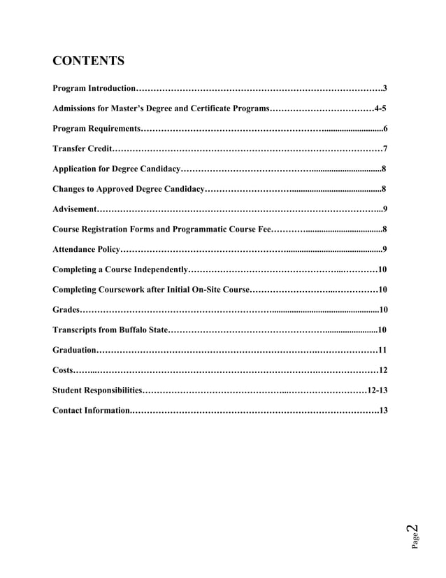 SUNY Buffalo Program | PDF