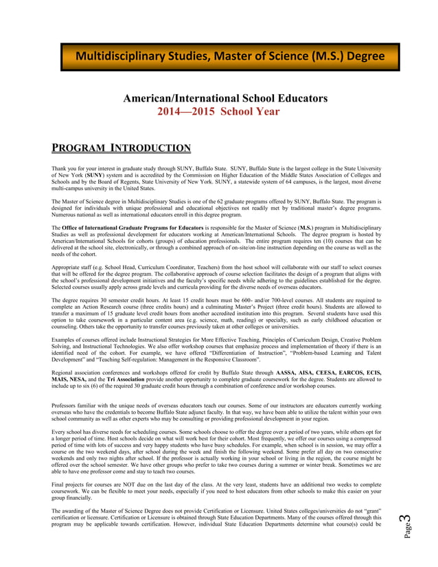 SUNY Buffalo Program | PDF