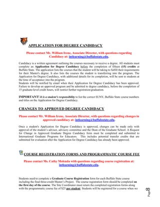 SUNY Buffalo Program | PDF