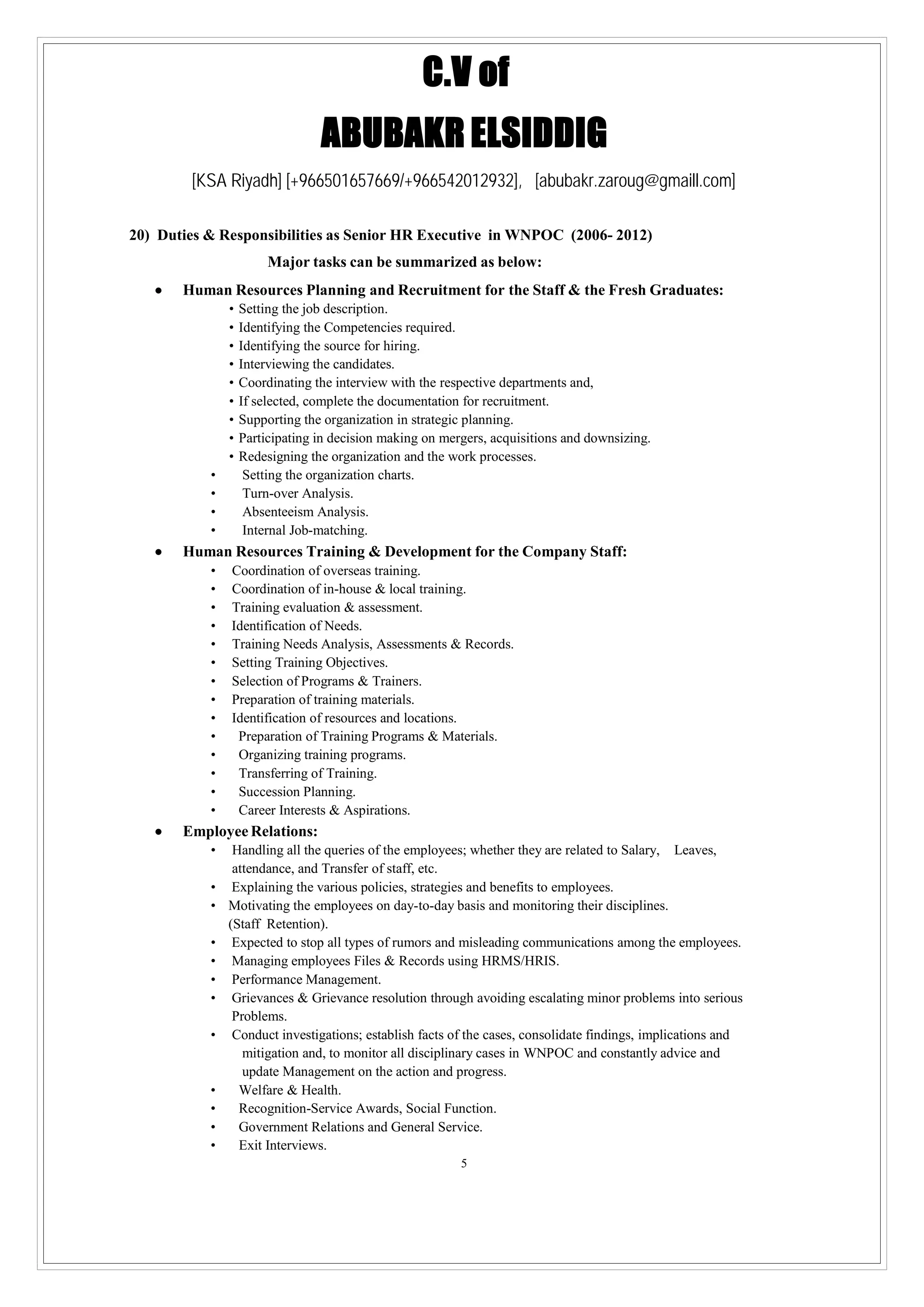 Updated_C V_ of_Abubakr. Final Act | PDF