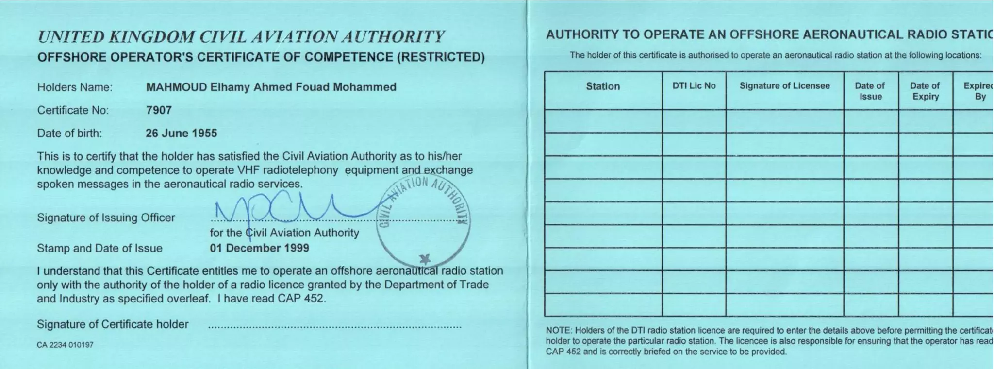 Offshore Aeronautical Radio Station Operator - UK License | PPT