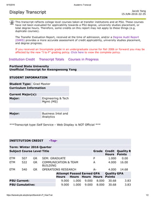 Academic_Transcript-2016-06 | PDF
