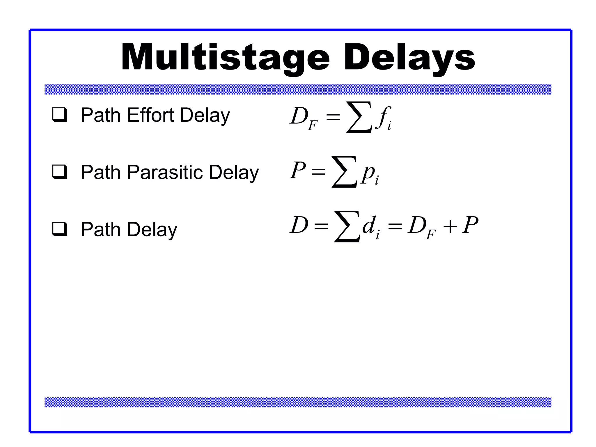 Delay Calculation in CMOS Chips Using Logical Effort by Prof. Akhil ...