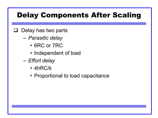 Delay Calculation in CMOS Chips Using Logical Effort by Prof. Akhil ...