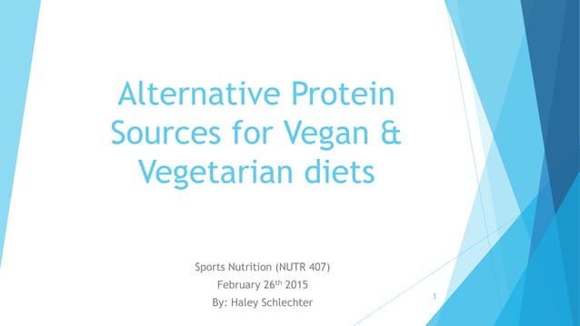 Alternative Protein Sources | PDF | Vegan Diets | Food & Drink