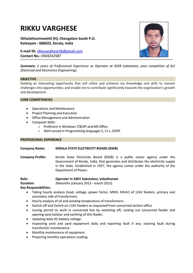 RIKKU VARGHESE CV UPDATED | PDF