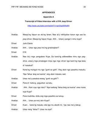 Pip! Pip! Meaning Beyond Noise | DOCX