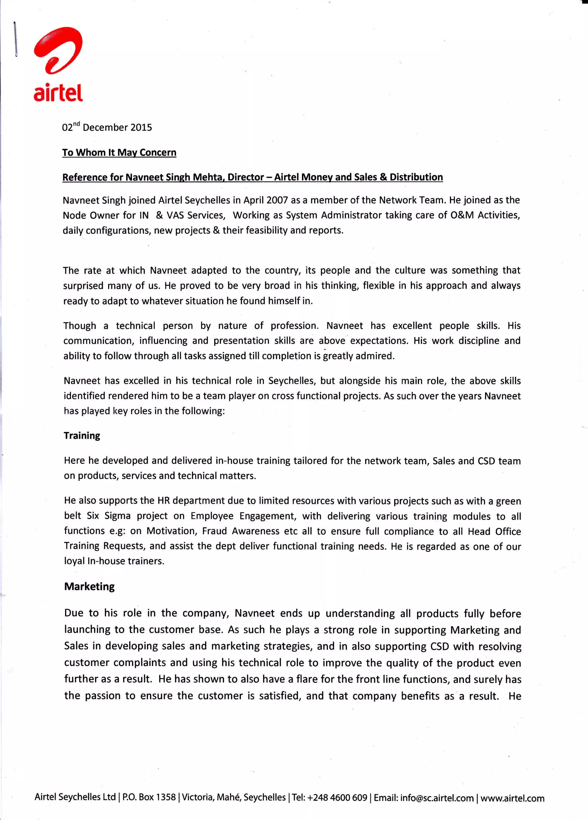 Reference Letter_nsMehta | PDF