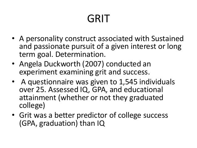 grit research 2015