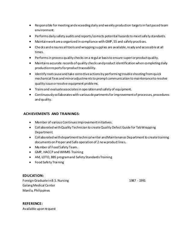 MARIA NINIA F Resume 2