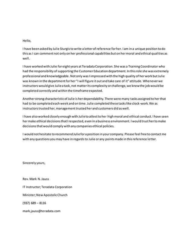 Julie Ref Letter Mark Jauss | DOCX