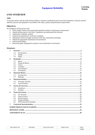 Equipment Reliability | PDF